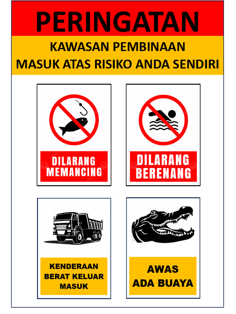 Signage Peringatan Site Safety | PDF