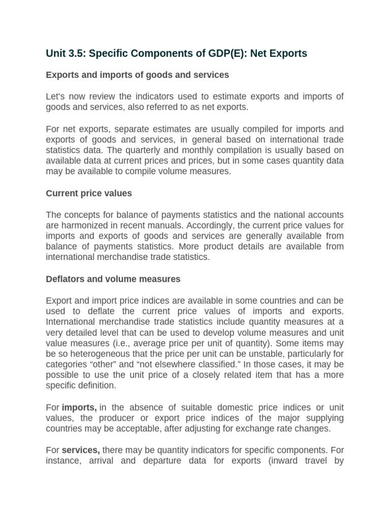 Understanding Net Exports in GDP | PDF