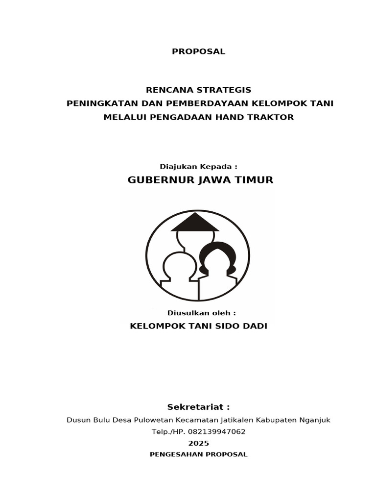 Proposal Hand Traktor untuk Petani | PDF