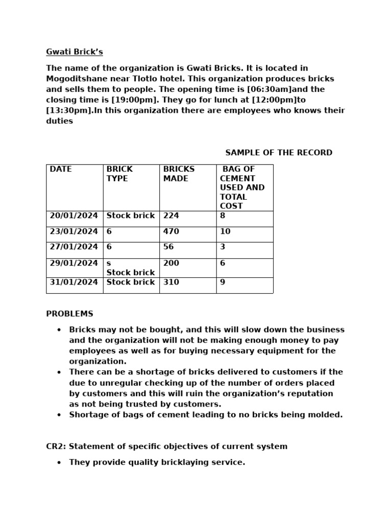 Gwati Brick | PDF