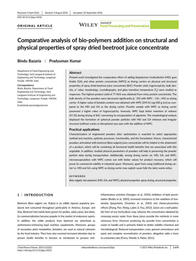 Comparative Analysis of Bio Polymers Add | PDF | Fructose | Sucrose