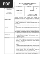 SOP Perawatan Kateter Vena Sentral | PDF
