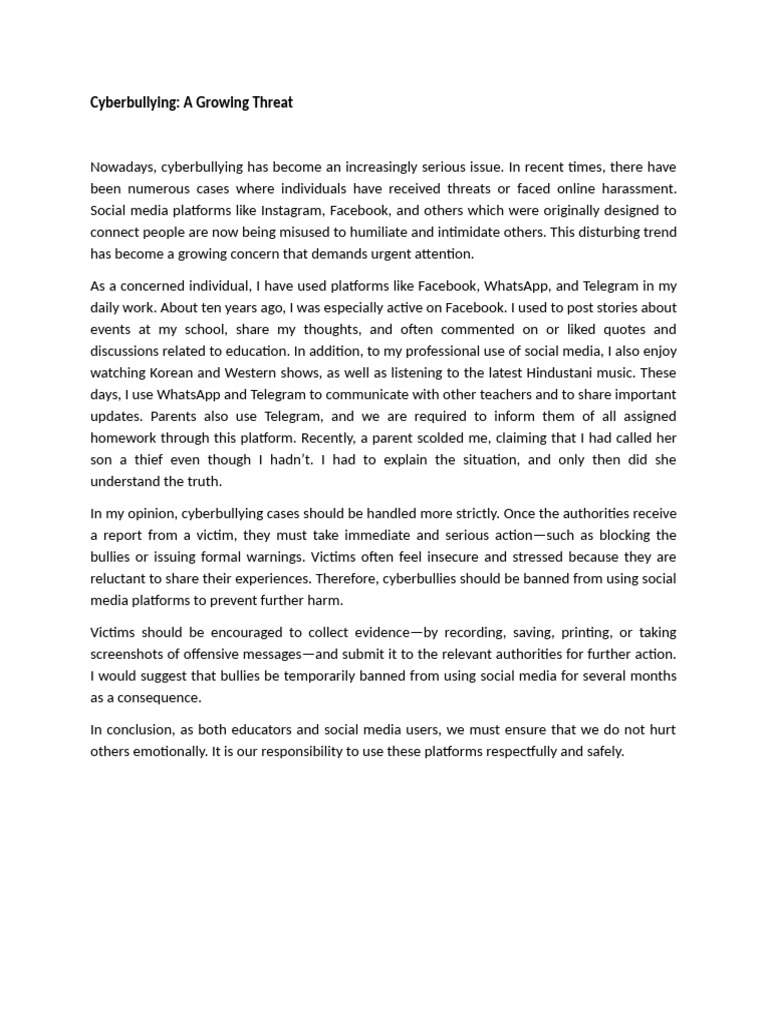 Combatting Cyberbullying Effectively | PDF