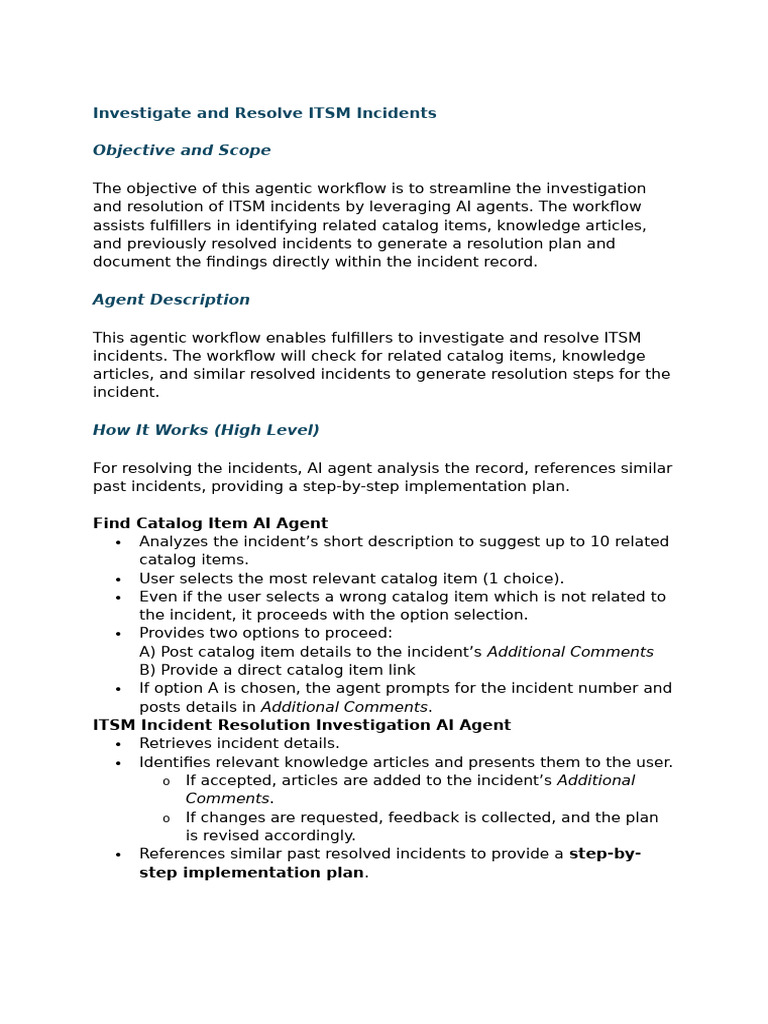 Streamlining ITSM Incident Resolution | PDF