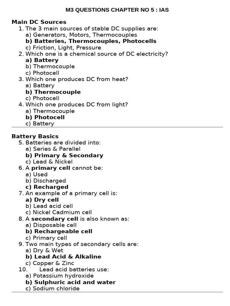 Key Concepts Of Dc Power Sources Pdf Rechargeable Battery P N