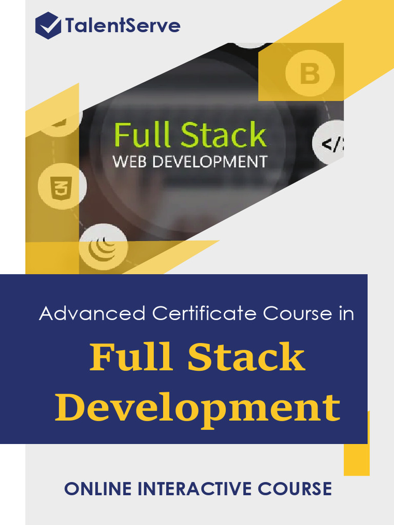 Full Stack Development Brochure | PDF | Databases | Web Development