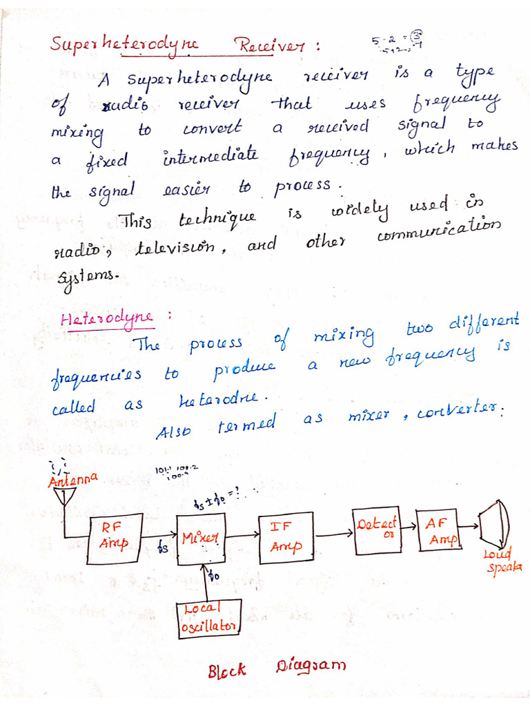 Super Heterodyne Receiver | PDF