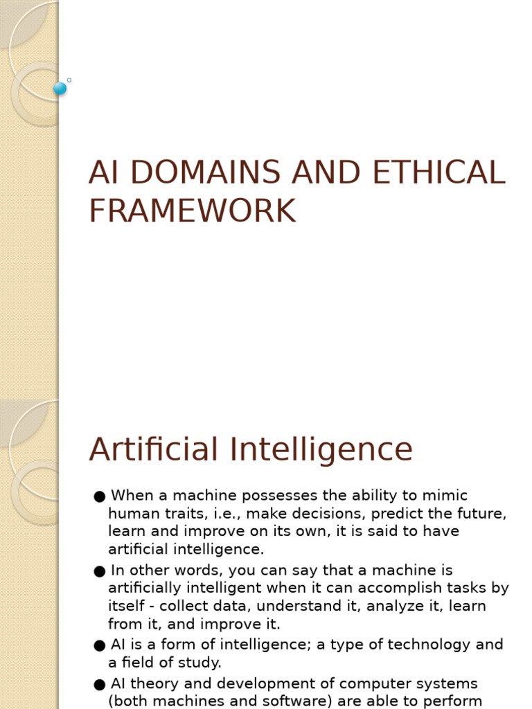Unit1 - Ai Domains and Ethical Framework | PDF | Artificial Intelligence | Intelligence (AI ...