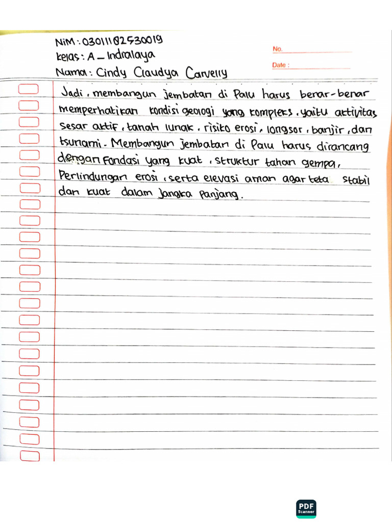 Tugas Cindy Claudya Carvelly A - Indralaya | PDF