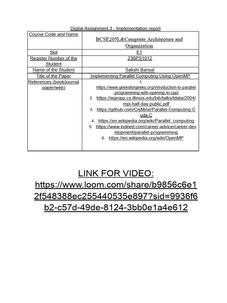 Parallel Computing Pi Calculation with OpenMP | PDF | Parallel ...