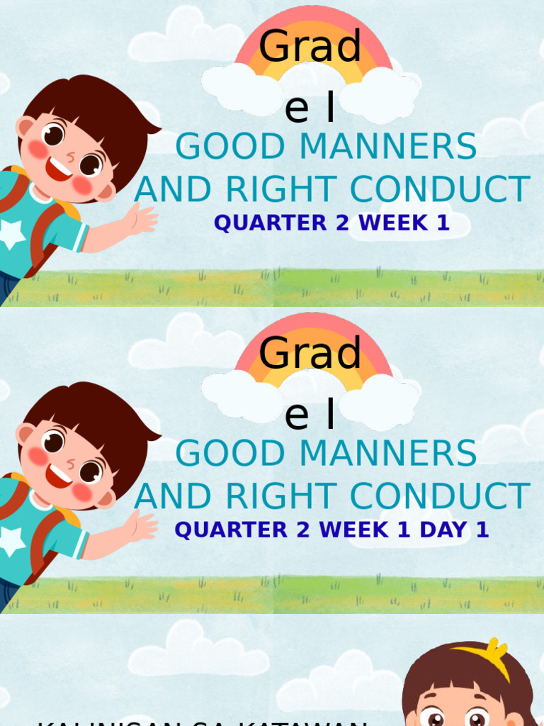 Grade 1 Quarter 2 PPT Week 1 GRMC | PDF