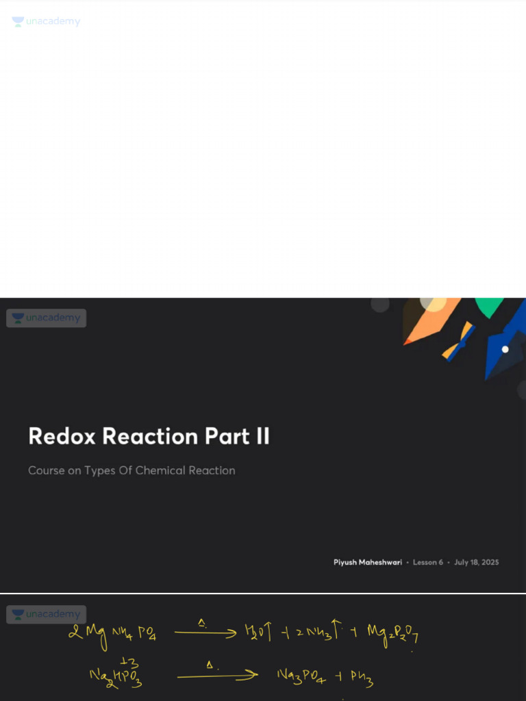 Redox Reaction Part II With Anno | PDF