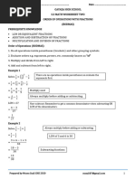 Bodmas Fractions | PDF