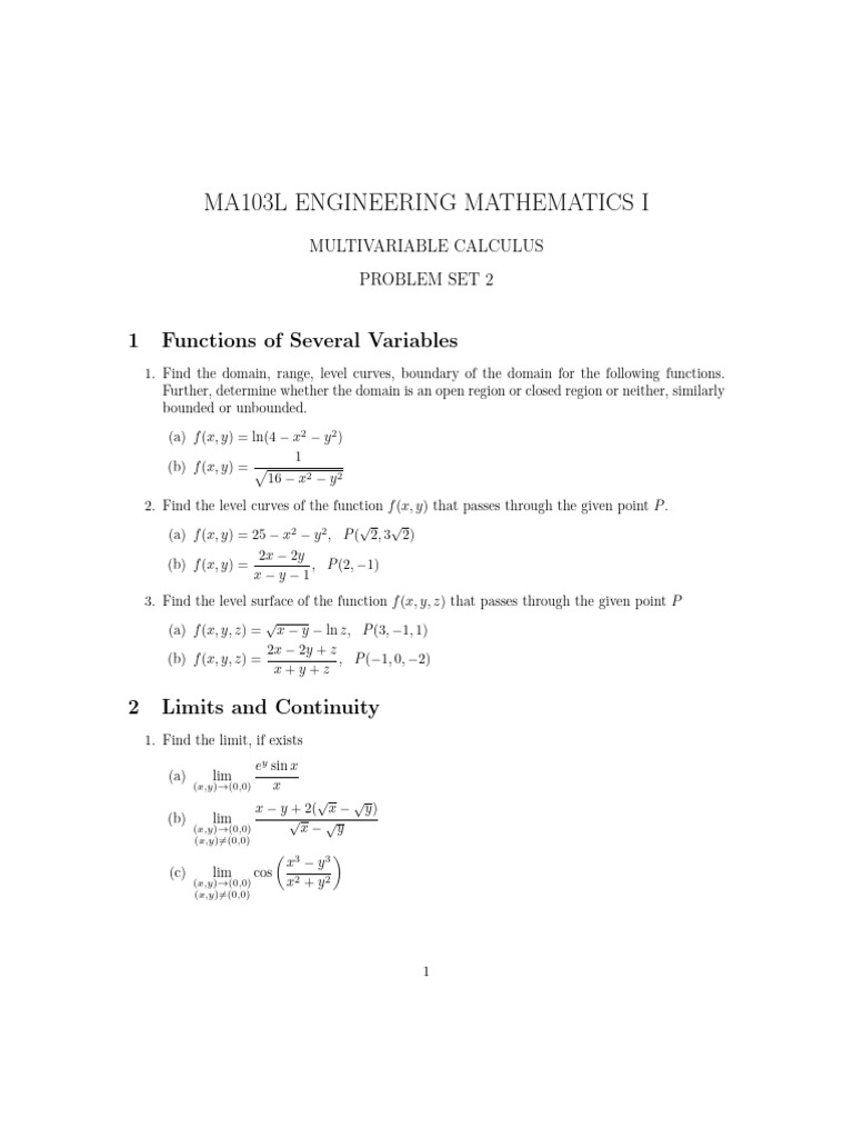 Problem Set2 | PDF | Function (Mathematics) | Mathematical Concepts