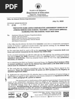 Comparative Assessment Results-Registry of Qualified Applicants (Car ...