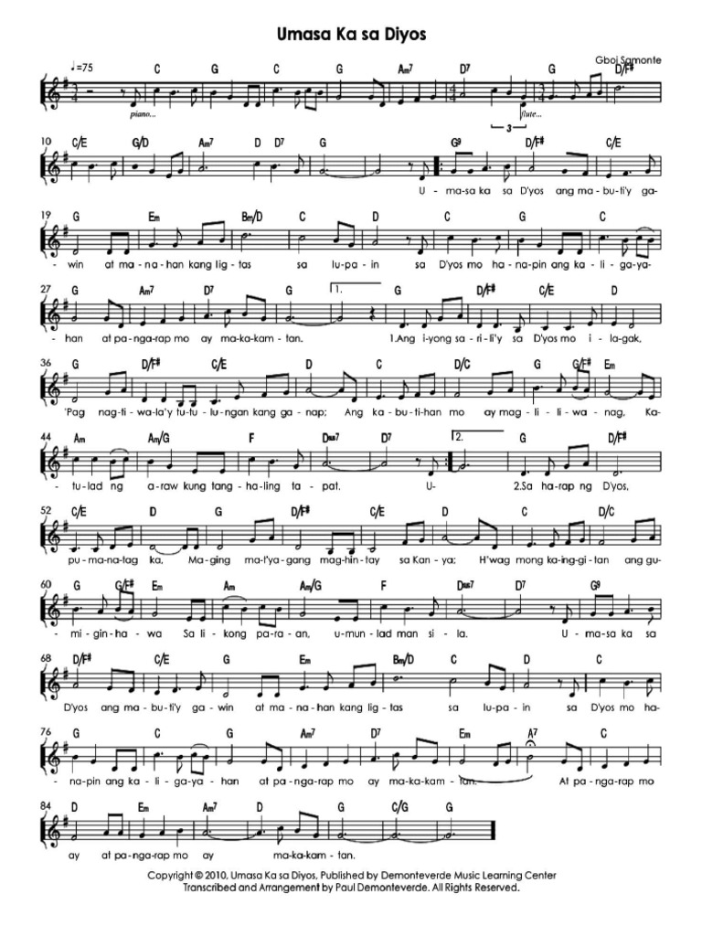 Umasa Ka Sa Diyos Gboi Samonte | PDF