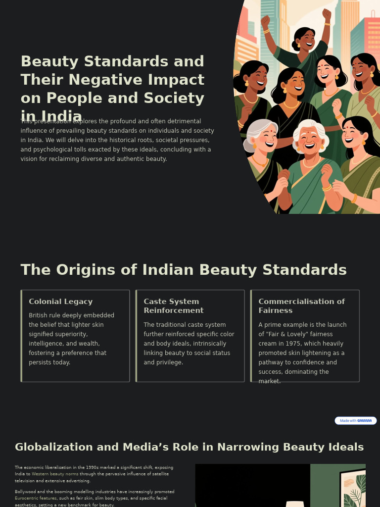 Impact of Beauty Standards in India | PDF | Beauty | Body Image