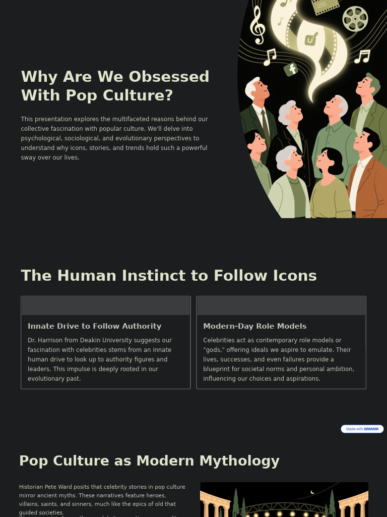 Understanding Our Pop Culture Obsession | PDF | Narrative | Well Being