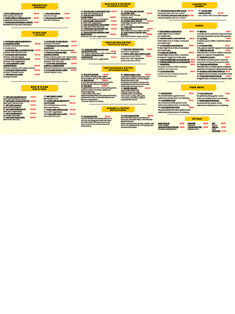 Sunflower Menu Enhanced | PDF