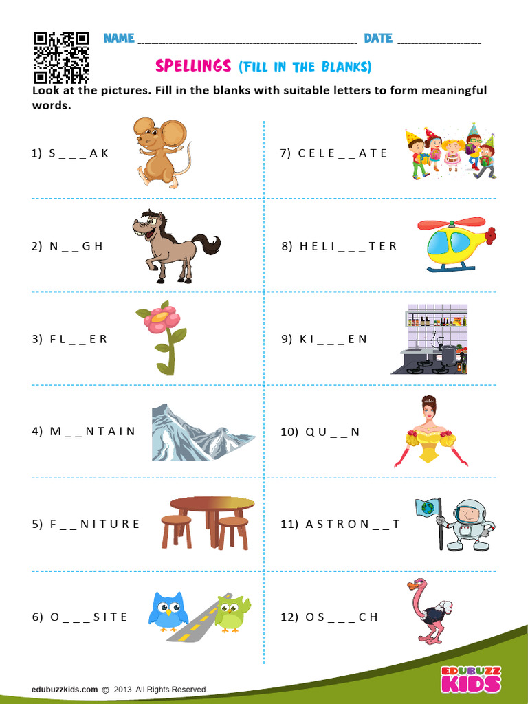 12 Spellings | PDF