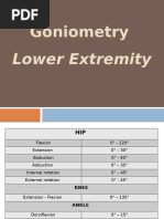 Knee Rom Measurement | PDF | Knee | Anatomical Terms Of Motion