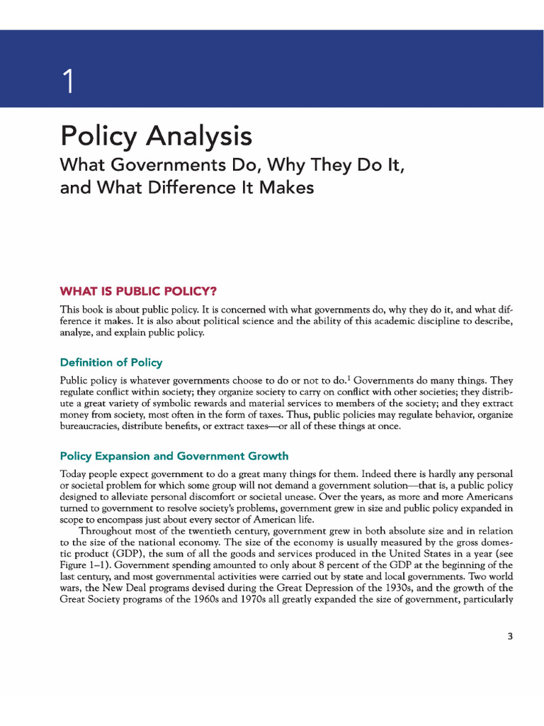 2 Policy Analysis Governments | PDF | Government Spending | Policy