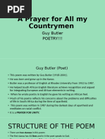 A Prayer For All My Countrymen - The Poem | PDF