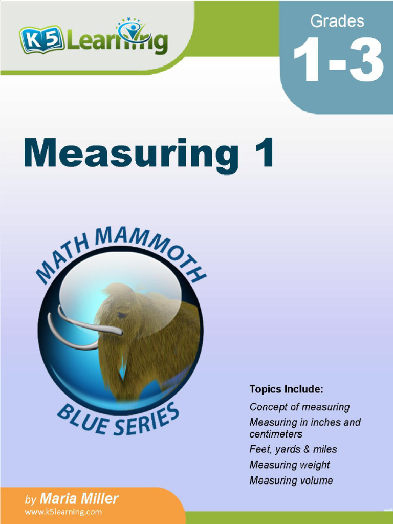 k5 Learning Measuring 1 Workbook h3crj2 | PDF | Foot (Unit) | Yard