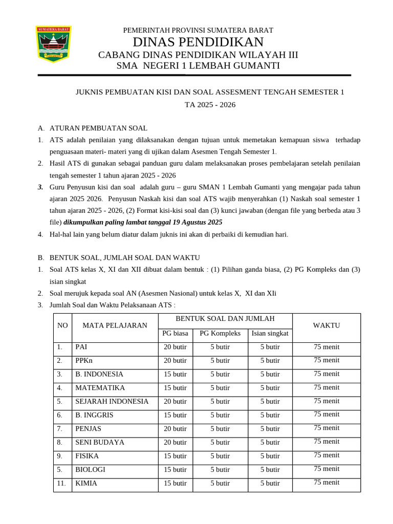 Juknis Asts 2 Ta 2025-2026 | PDF