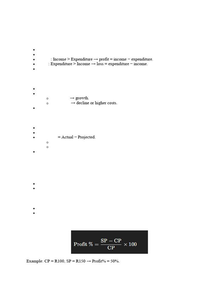 Grade 11 Maths Lit Term 3 Topic 1 | PDF | Interest | Expense