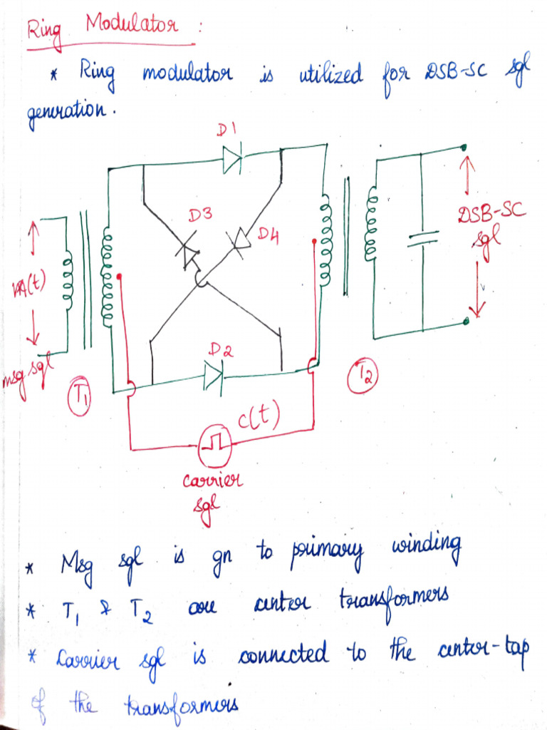 Ring Modulator Operation Overview | PDF | Electronic Engineering ...
