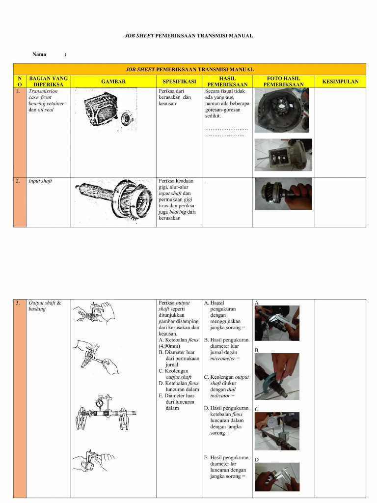 Jobsheet-Transmisi-Manual | PDF