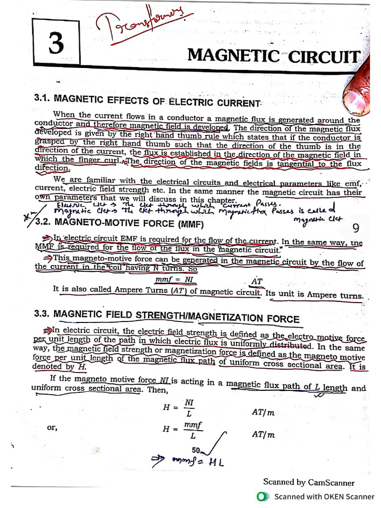 Magnetic Circuits 1 1 | PDF
