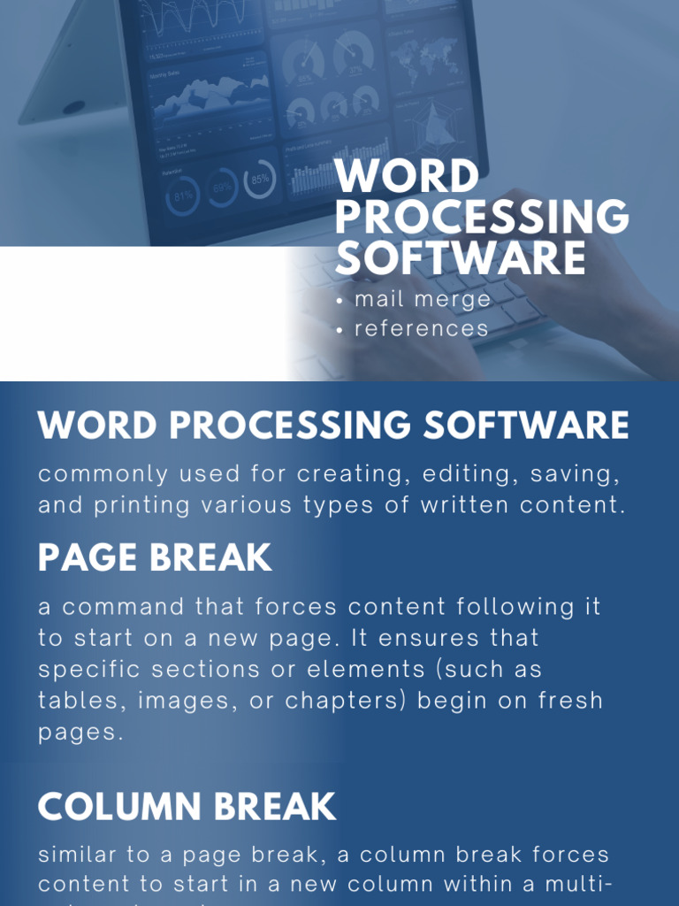 TLE 7 ICT Q1 W4, Word Processing Software | PDF | Microsoft Word | Citation