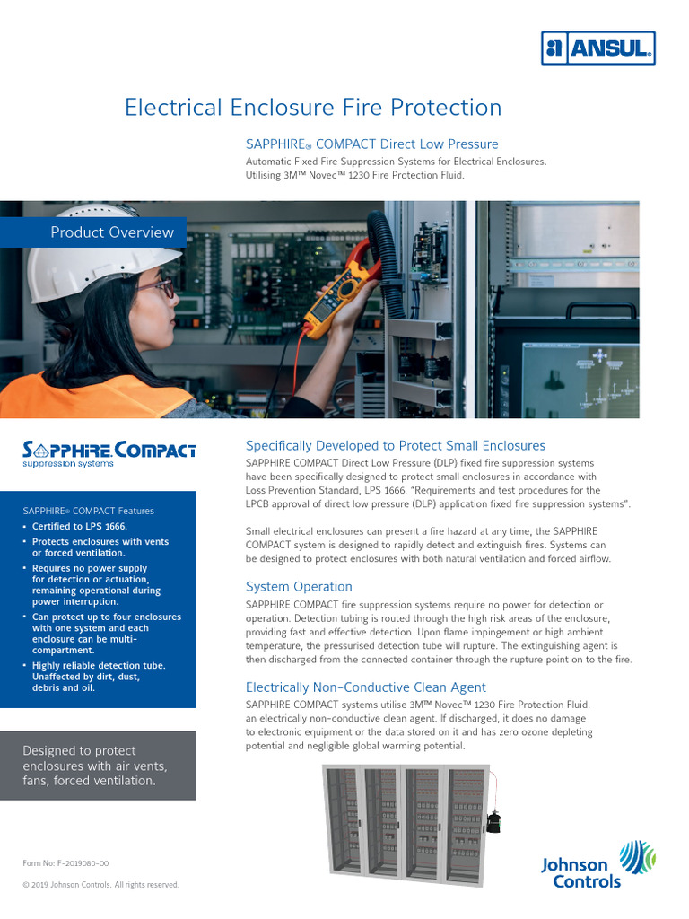 Sapphire Compact Fire Suppression System | PDF | Firefighting ...