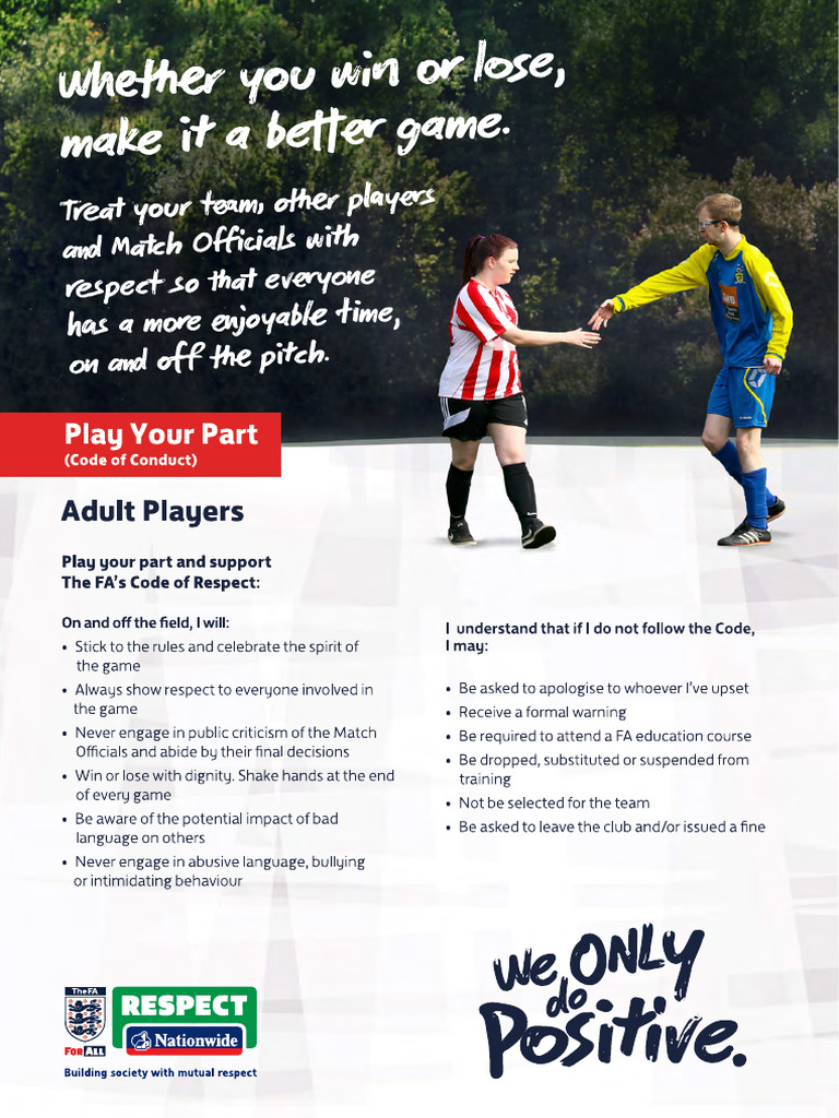 Respect Code of Conduct. Adults | PDF