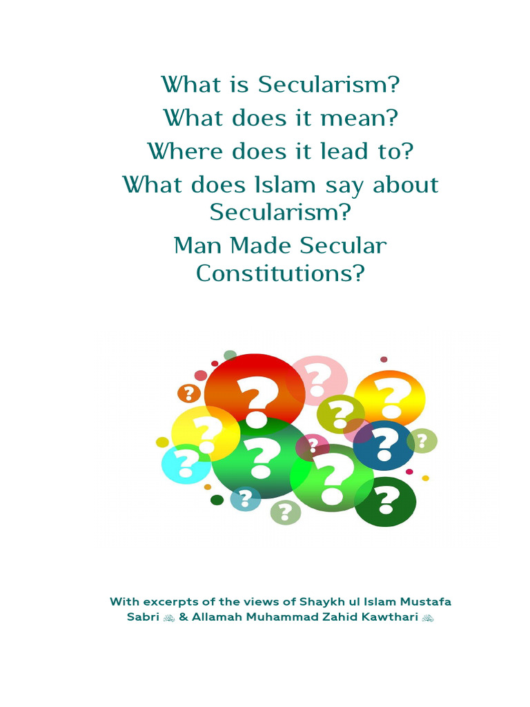Understanding Secularism in Islam | PDF | Secularism | Apostasy