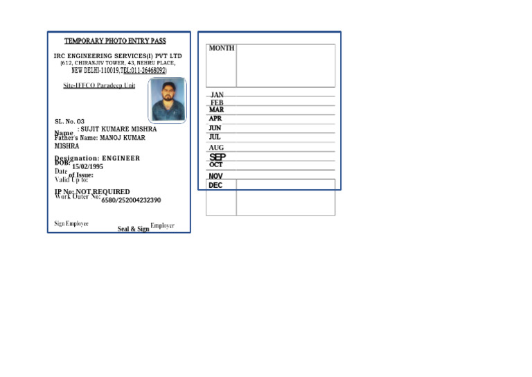 Temporary Photo Entry Pass Gu | PDF