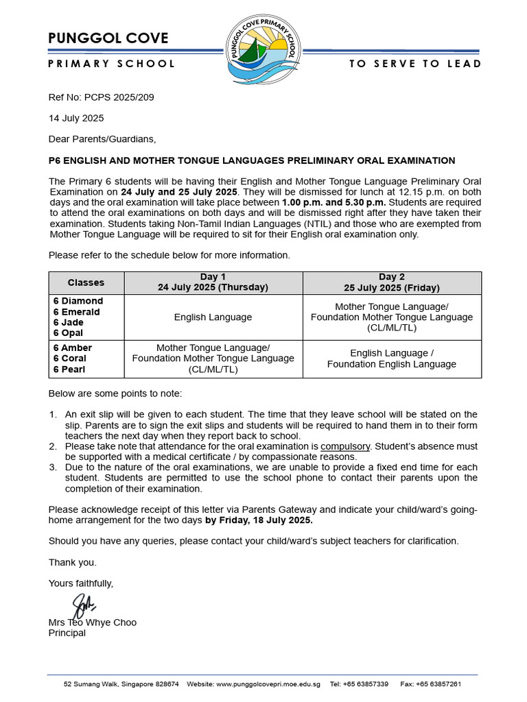 PCPS2025 - 209 - P6 Prelim Oral Exam 2025 | PDF