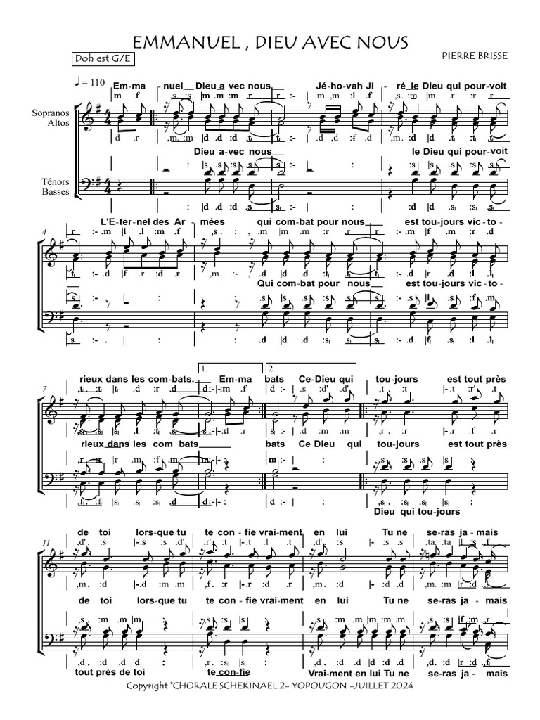 Emmanuel, Dieu avec nous | PDF