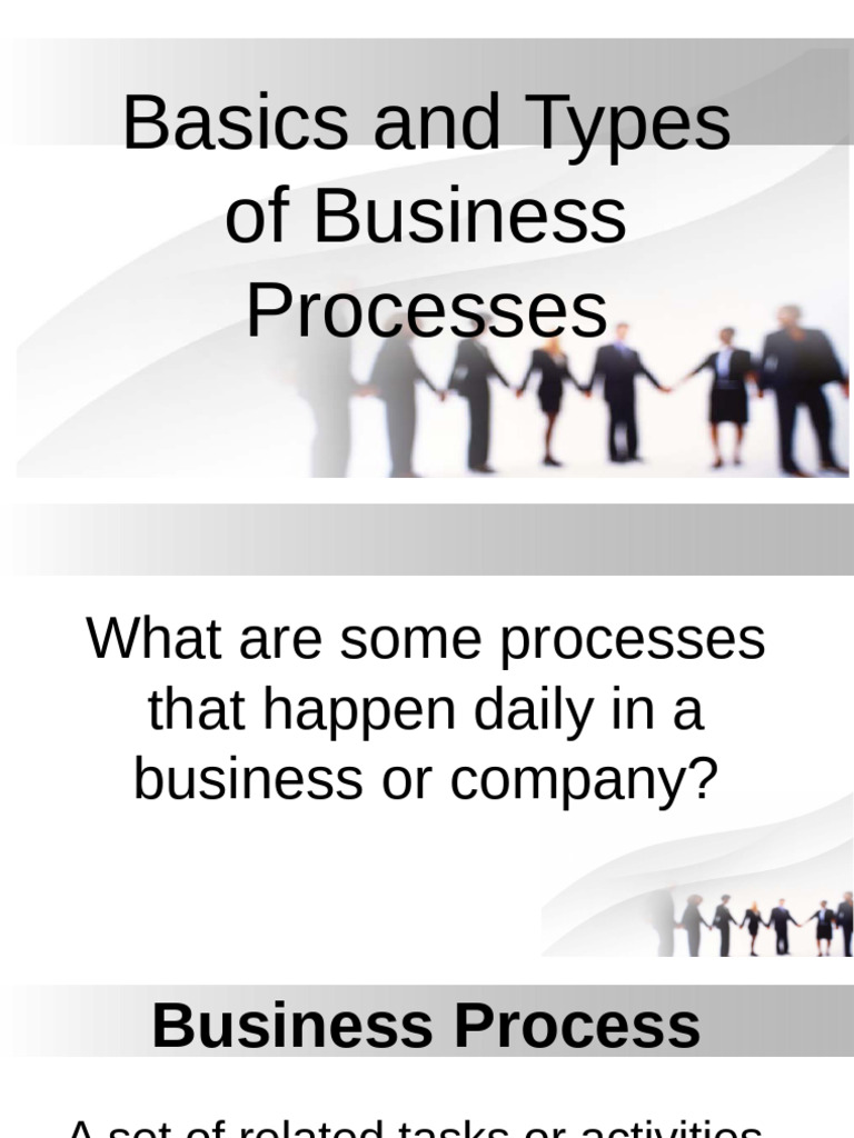 Types of Business Processes Explained | PDF | Performance Indicator ...
