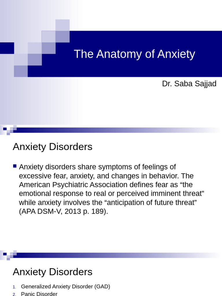 Understanding Anxiety Disorders: A Neuroscience Overview | PDF ...