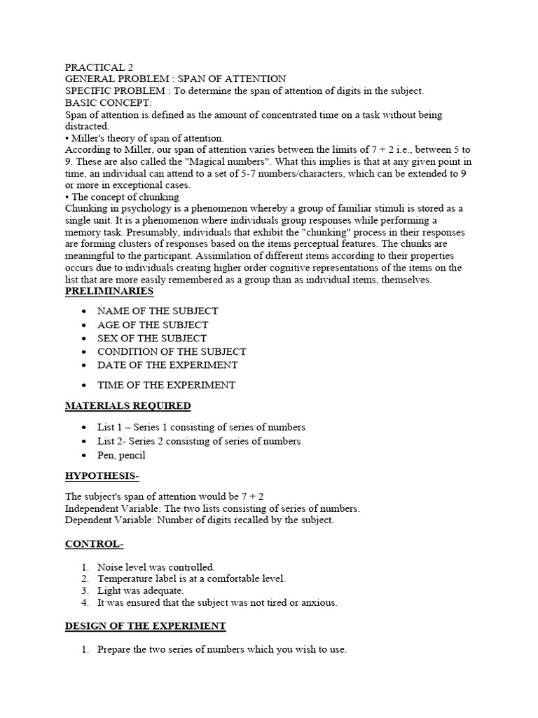 Practical Write Up Class 11 | PDF | Attention | Experiment