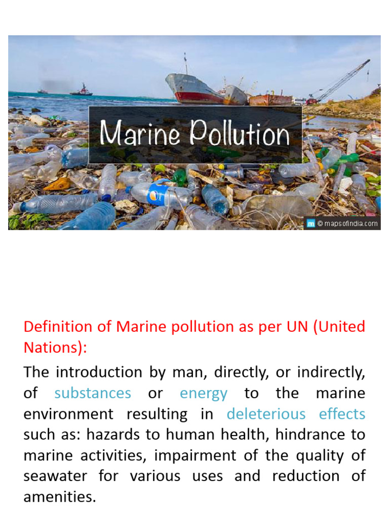 Marine Pollution | PDF | Water Pollution | Surface Runoff