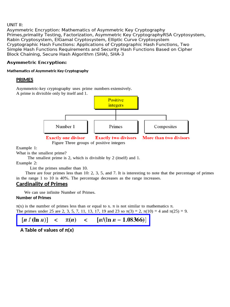 Mathematics of Asymmetric Key Cryptogr2 | PDF | Key (Cryptography ...