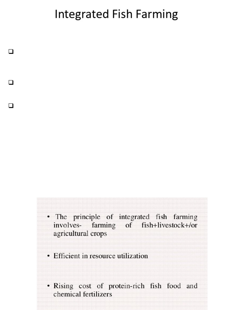 Integrated Fish Farming 2021 | PDF | Agriculture | Manure