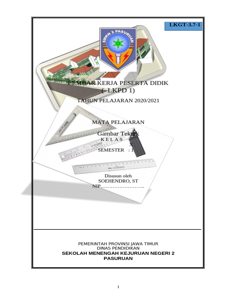LKPD Gambar Teknik Proyeksi 3D | PDF