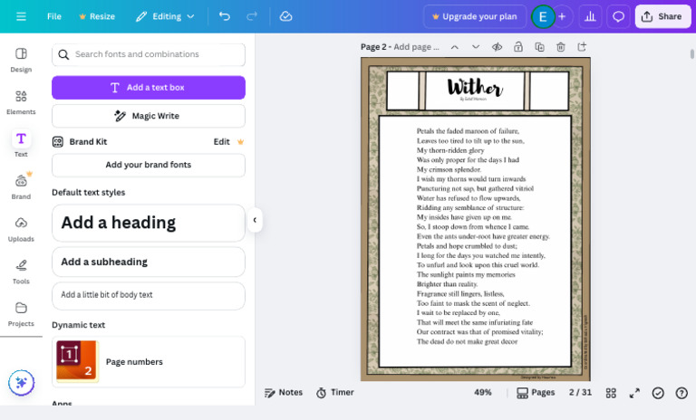 Document Editing and Design Tools | PDF