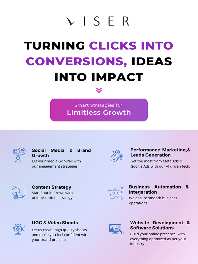Viser Solutions: Elevate Your Brand | PDF | Customer Relationship ...