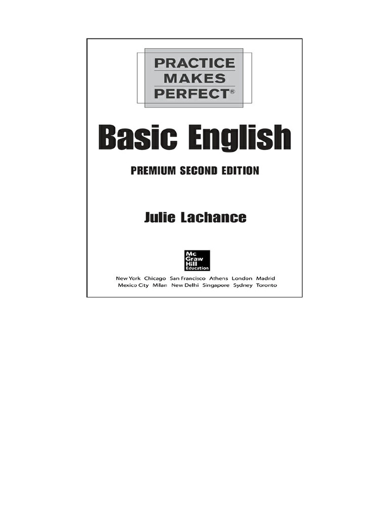 Practice Makes Perfect Basic en - Julie Lachance - Part2 | PDF
